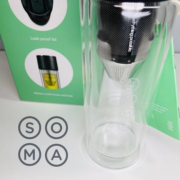 Soma Brew Bottle Kitchen Soma Brew Bottle 2 Oz Hot And Cold Brew Doublewall Bpa Glass Poshmark